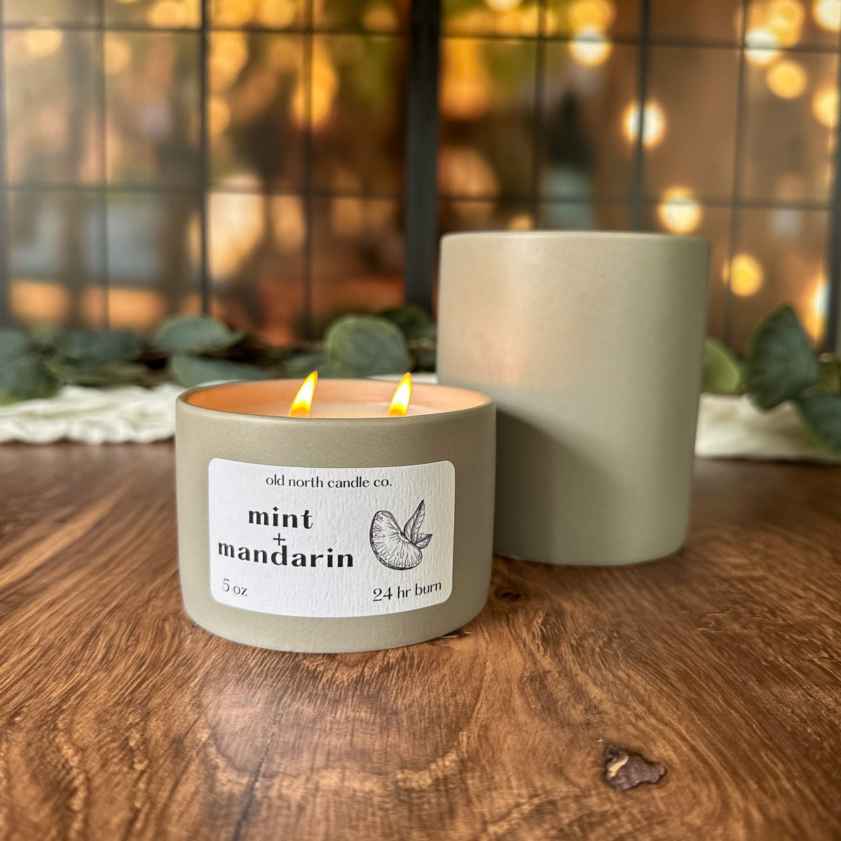 Mint + Mandarin Candle – Old North Candle Co
